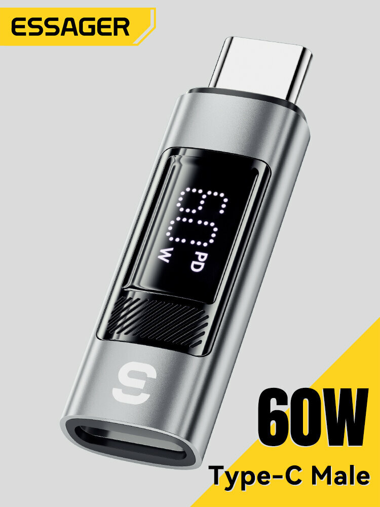 Essager USB C для освещения / Lightning для USB C цифровой дисплей OTG адаптер для iPad iPhone 13 14