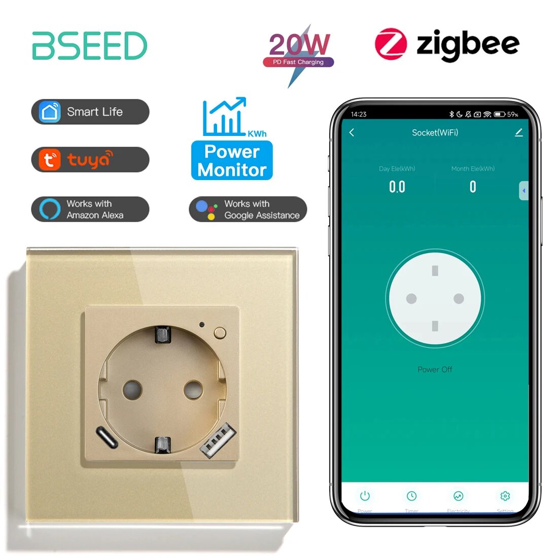 BSEED Умные розетки Zigbee