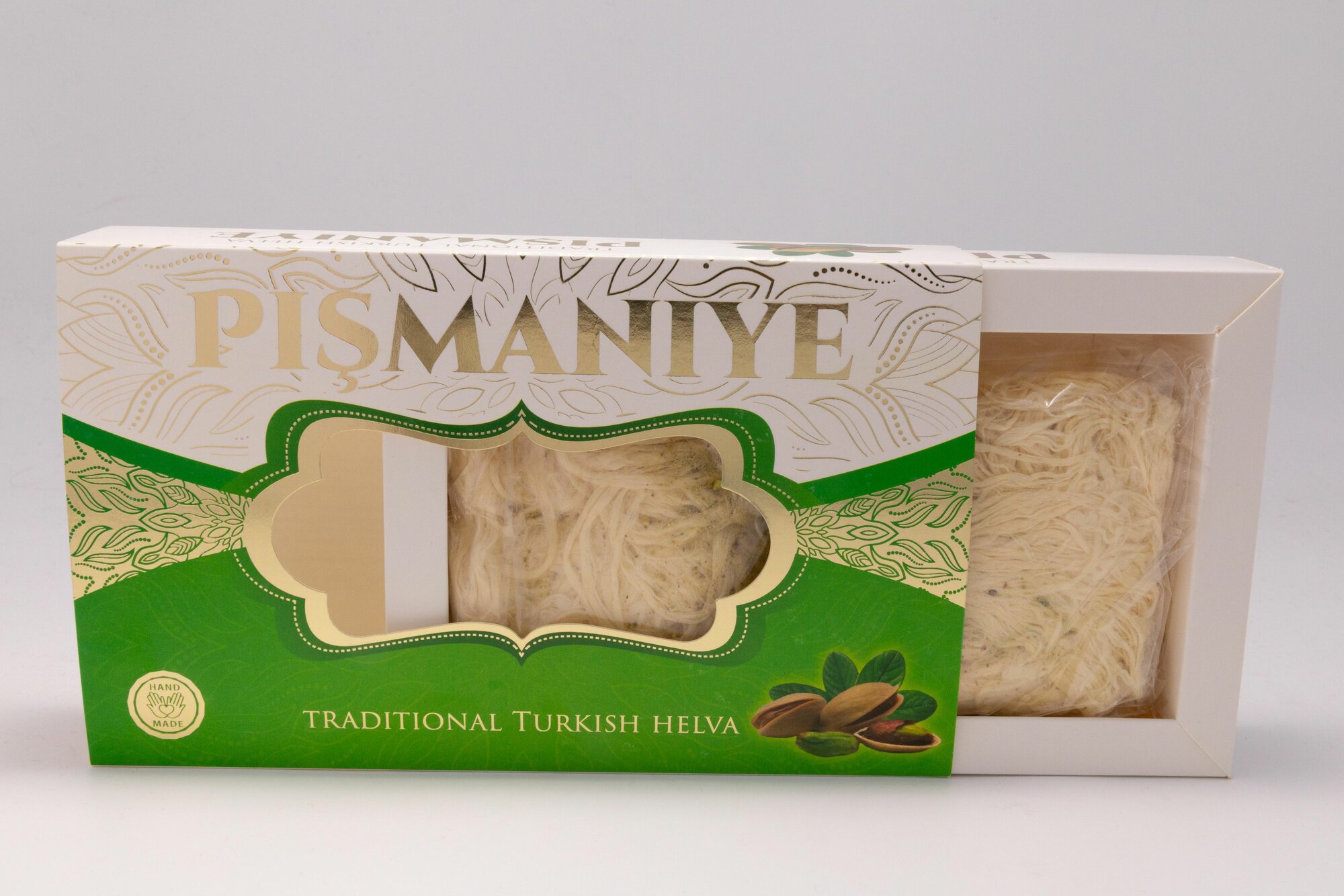 Восточные сладости пишмание Турецкое из тонких нитей со вкусом фисташки, 240 г