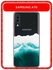 Чехол на Samsung Galaxy A70 / Самсунг Галакси А70 с принтом "Большая волна", про...