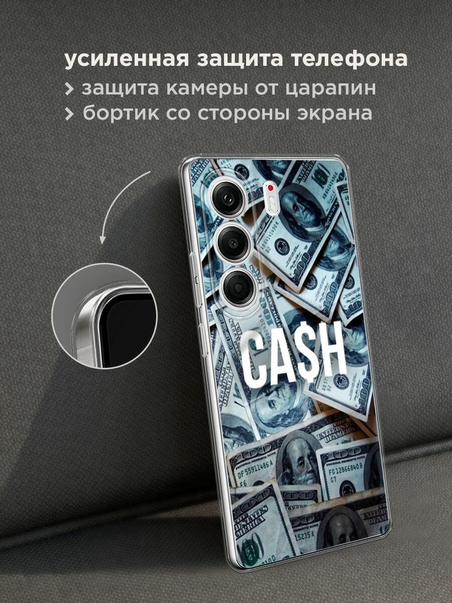 Чехол на Tecno Camon 40 Pro 5G / Текно Камон 40 Про 5G с принтом "Cash" — фото 1