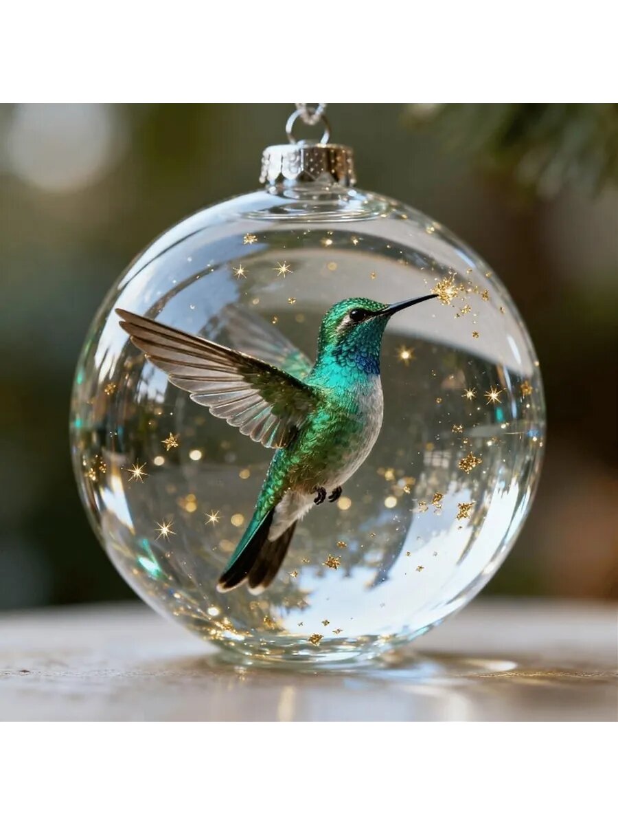 Хрустальная стеклянная подвеска «Птицы природы»