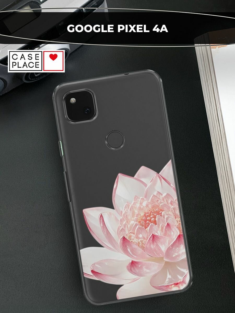 Чехол на Google Pixel 4A / Гугл Пиксель 4А с принтом "Стеклянный лотос"