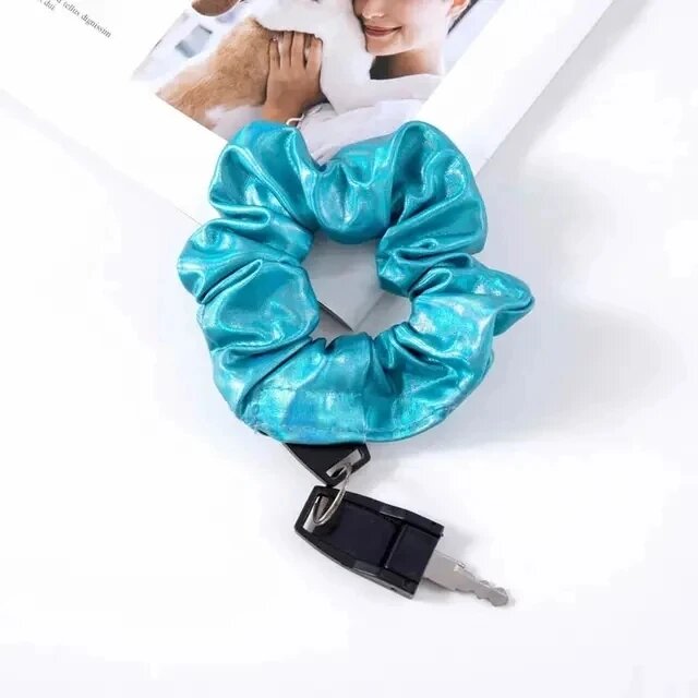 Невидимая резинка для волос с карманом Light Blue