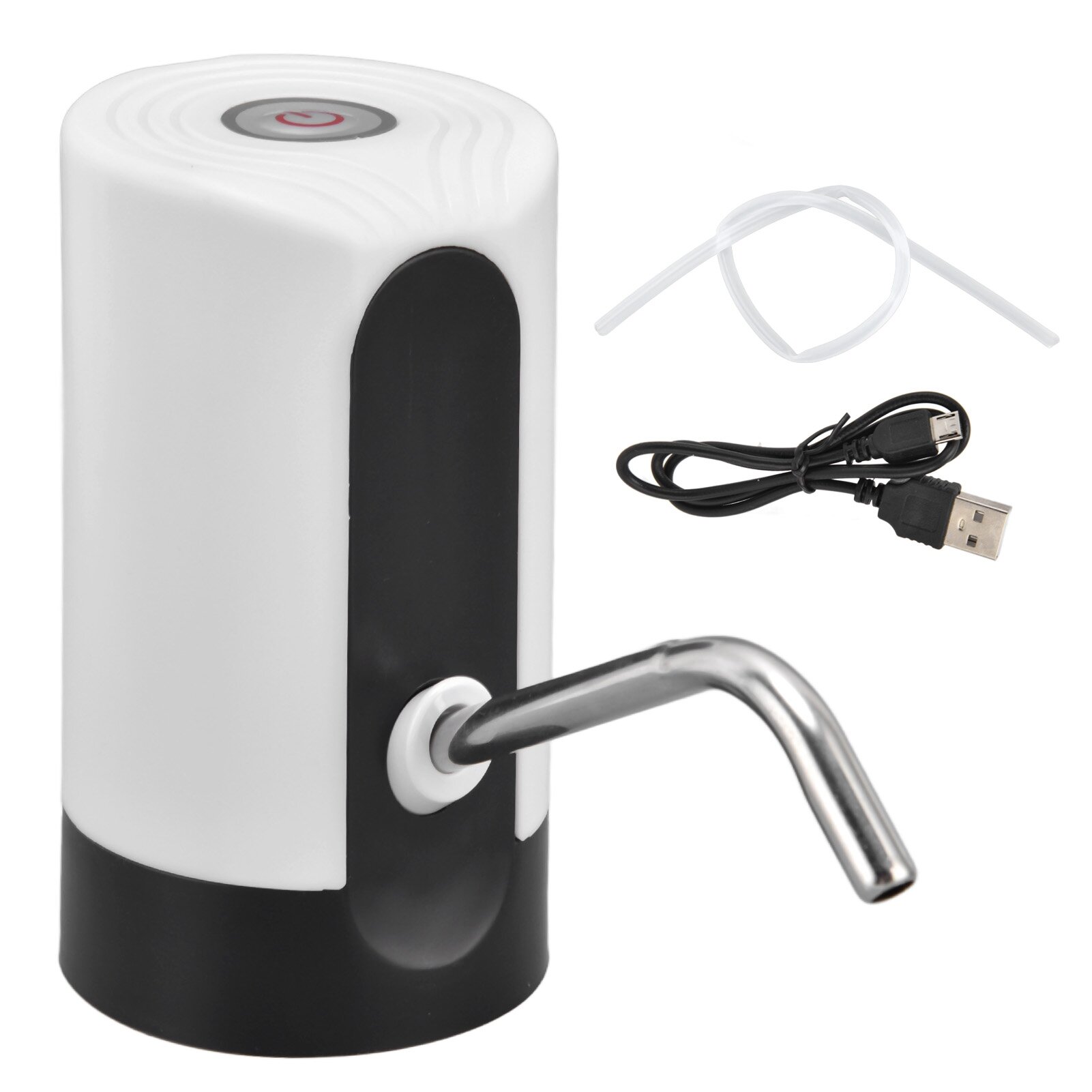 Электрический водяной насос, безопасный, безвредный, без запаха, простой в эксплуатации, диспенсер для бутылки с водой для домашнего офиса, школьный, белый