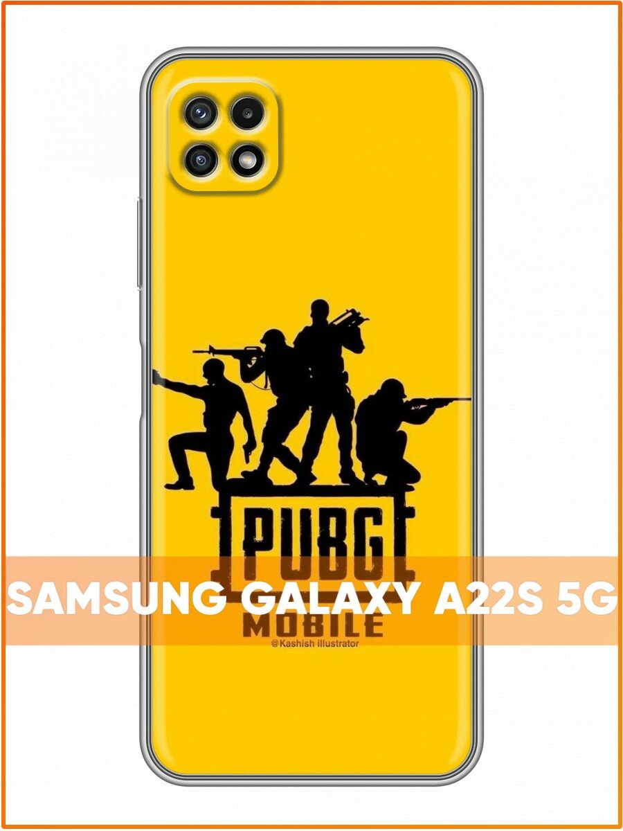 Чехол для Samsung Galaxy A22s 5G с принтом Для мальчиков PUBG (Самсунг Галакси А22S 5G)