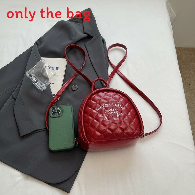 Рюкзак для девочек fresh style с принтом букв и дизайном с буквами красный