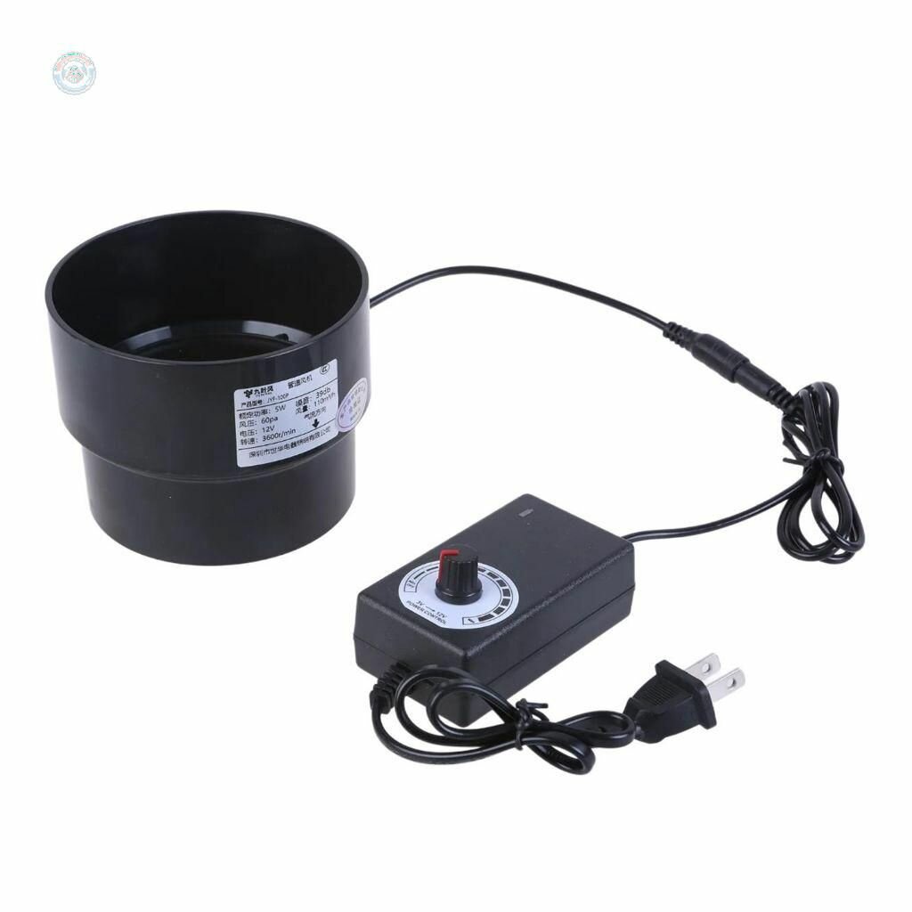 Канальный вентилятор 110-100 мм с регулятором скорости, тихий вытяжной вентилятор для ванной и кухни, компактный осевой вентилятор с питанием США