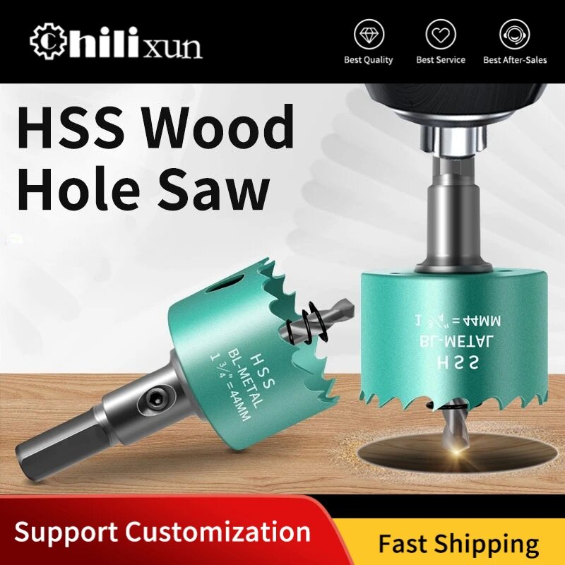 HILIXUN Биметаллические сверла для древесины 16-200 мм 60mm
