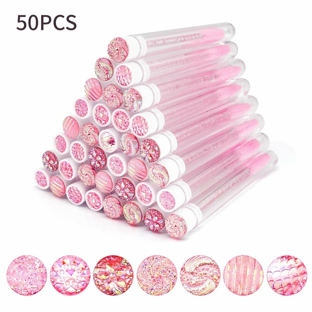 Одноразовые и многоразовые кисти для ресниц AILEISHI 50pcs tube and brush