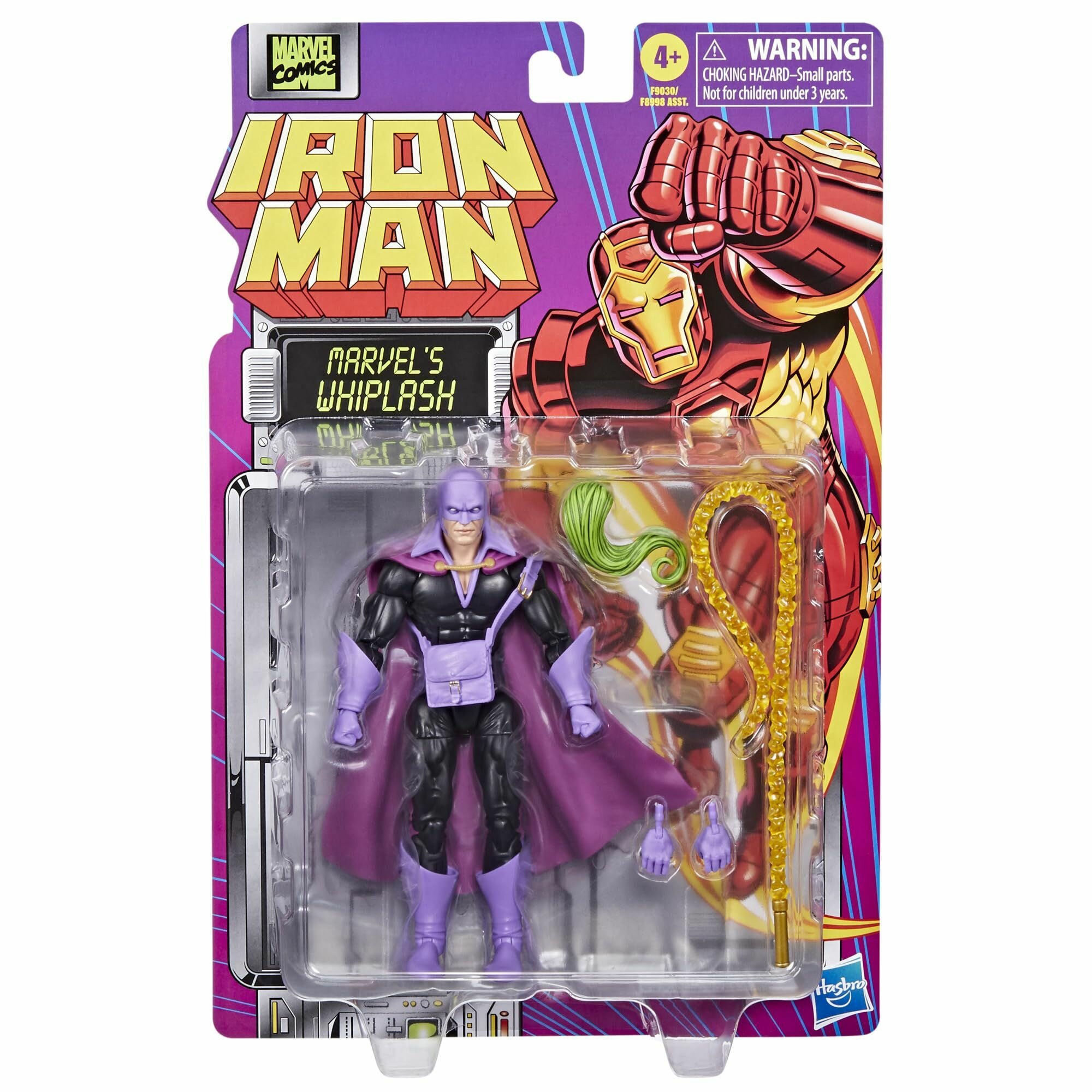Hasbro Marvel Legends Series Whiplash / Серия "Легенды Марвел", коллекционная фигурка из классического фильма, детские игрушки