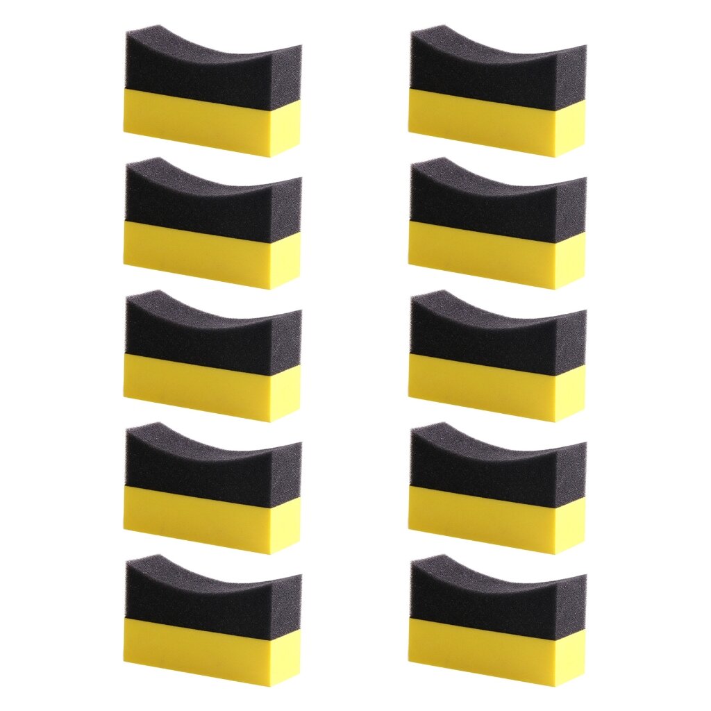 Аппликатор Воска EVA 10шт, Аппликатор Мягкого Воска для Ухода За Автомобилем, Восковые Накладки-Аппликатор для Автомобиля, Многоцелевая Губка Для Чистки