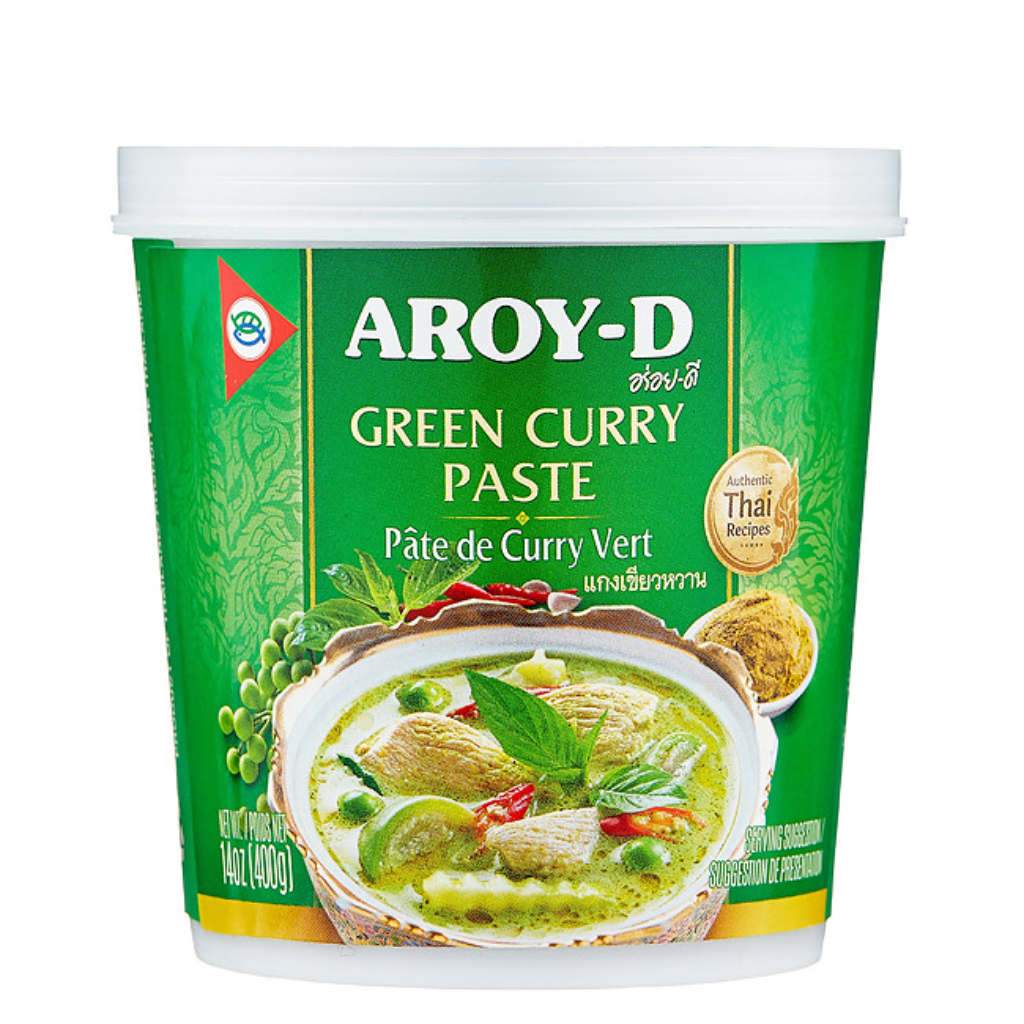Паста Aroy-D карри зеленая из зеленого чили и базилика 400 г, Таиланд