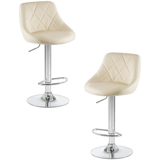 Стул барный Dobrin LOGAN (кремовый)(2 шт/уп)