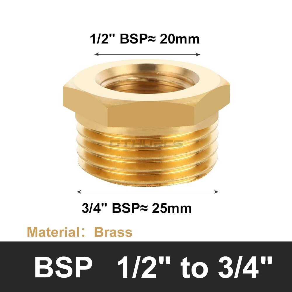 Переходник BSP 1/2" - 3/4" латунный, F04 To M06