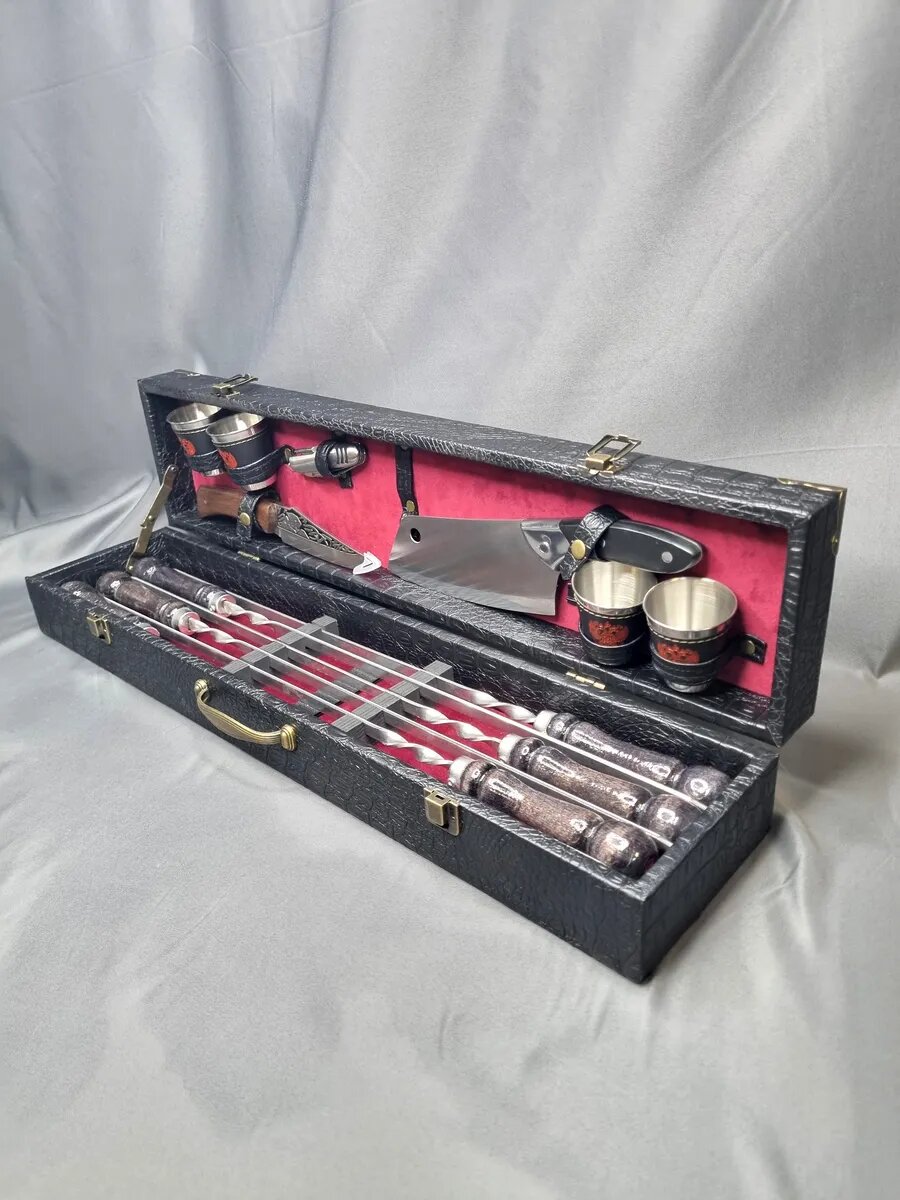 Шашлычный набор для барбекю и пикника, шампура