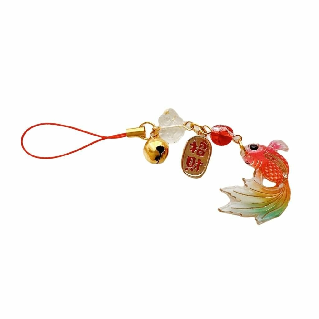 Цепочка Для Мобильного Телефона Good Luck Carp Blessing Gift-Красный