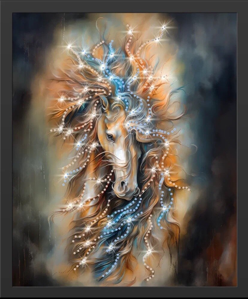 Картина «Зов стихий» с кристаллами Swarovski, 40х50 см