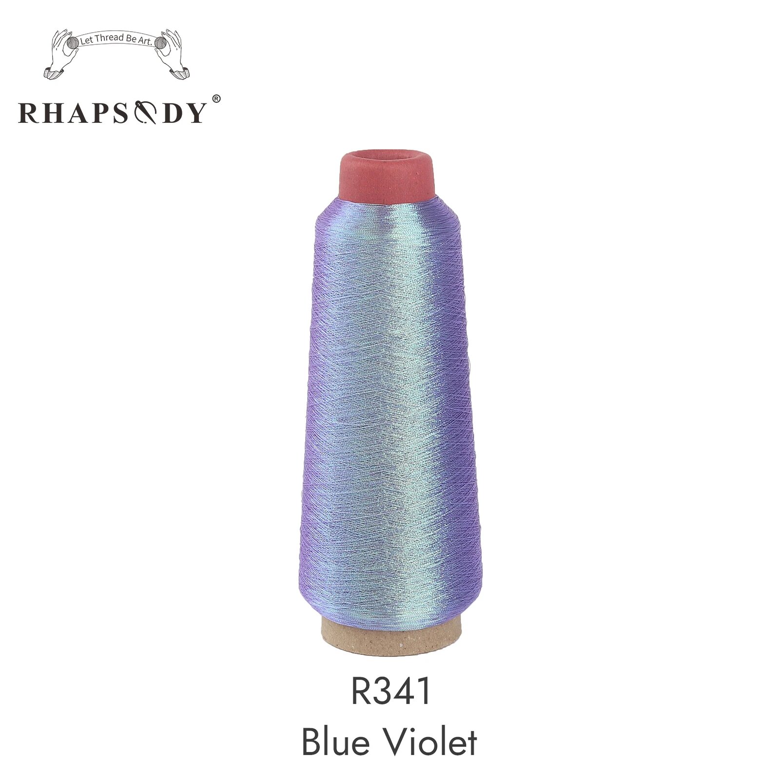 Нить Rhapsody Super Chameleon 2500м, Металлическая, Радужная, 150D, Для R340 Blue Violet