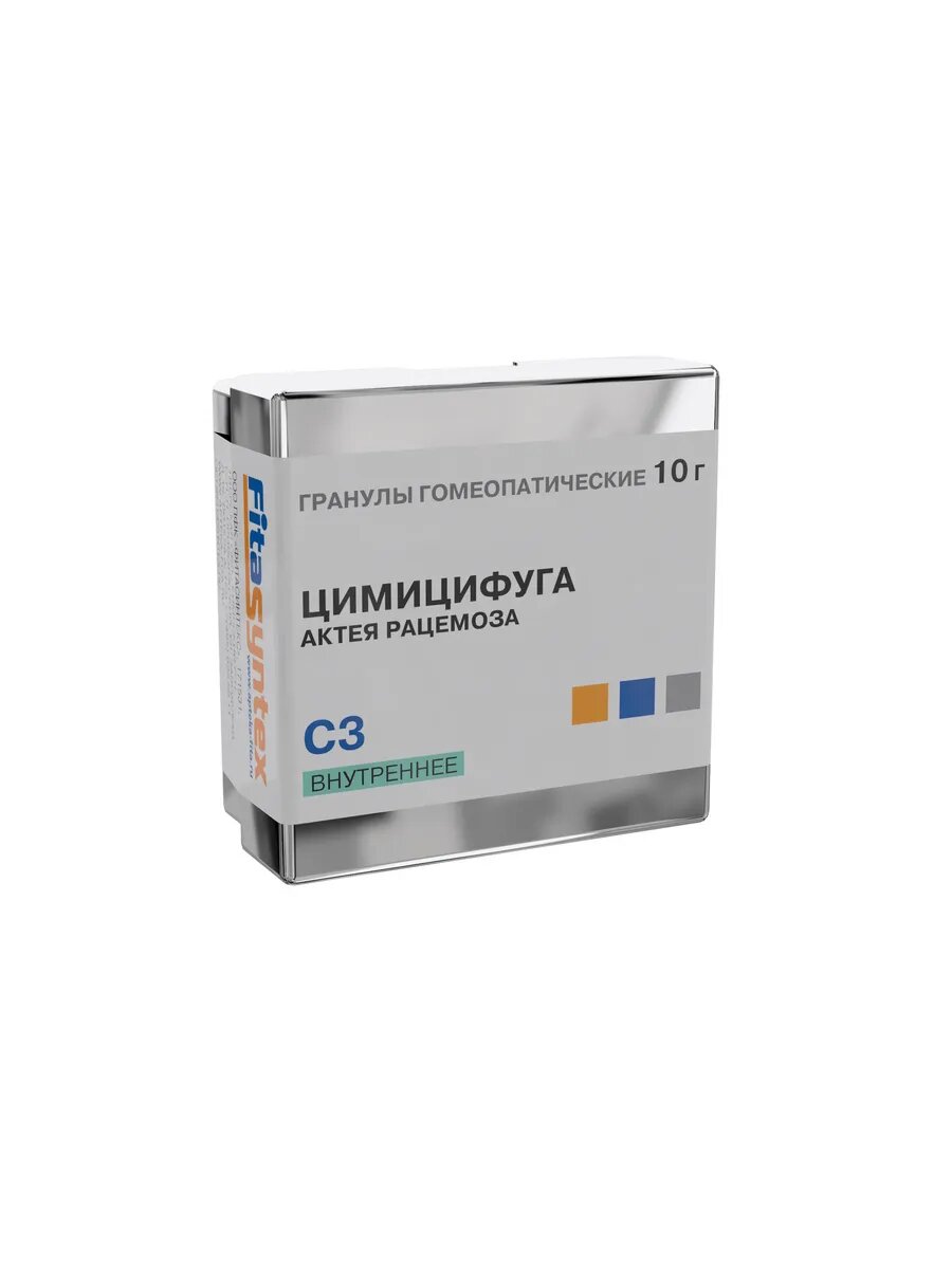 Цимицифуга С3, гранулы гомеопатические моно, 10 грамм , Фитасинтекс