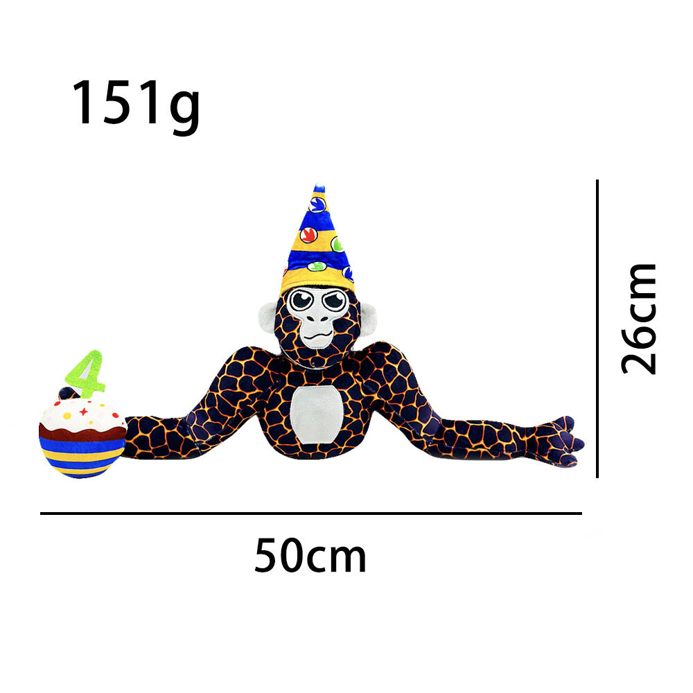Новый трансграничный товар Gorilla Tag Tagged Monke Plush плюшевая кукла гориллы