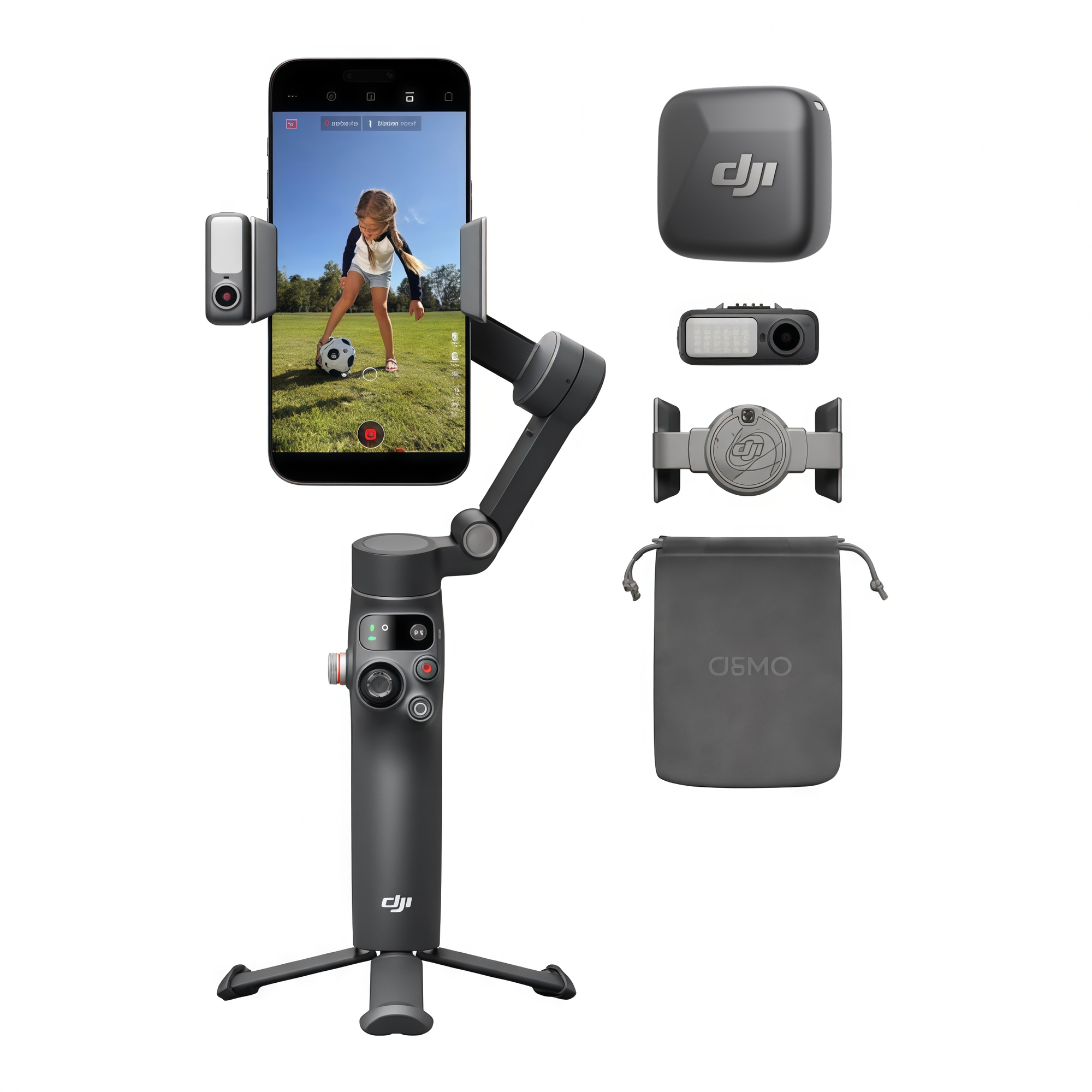Стабилизатор для смартфона DJI Osmo Mobile 8 Vlog Combo(Mic Mini Transmitter), стабилизатор для смартфона
