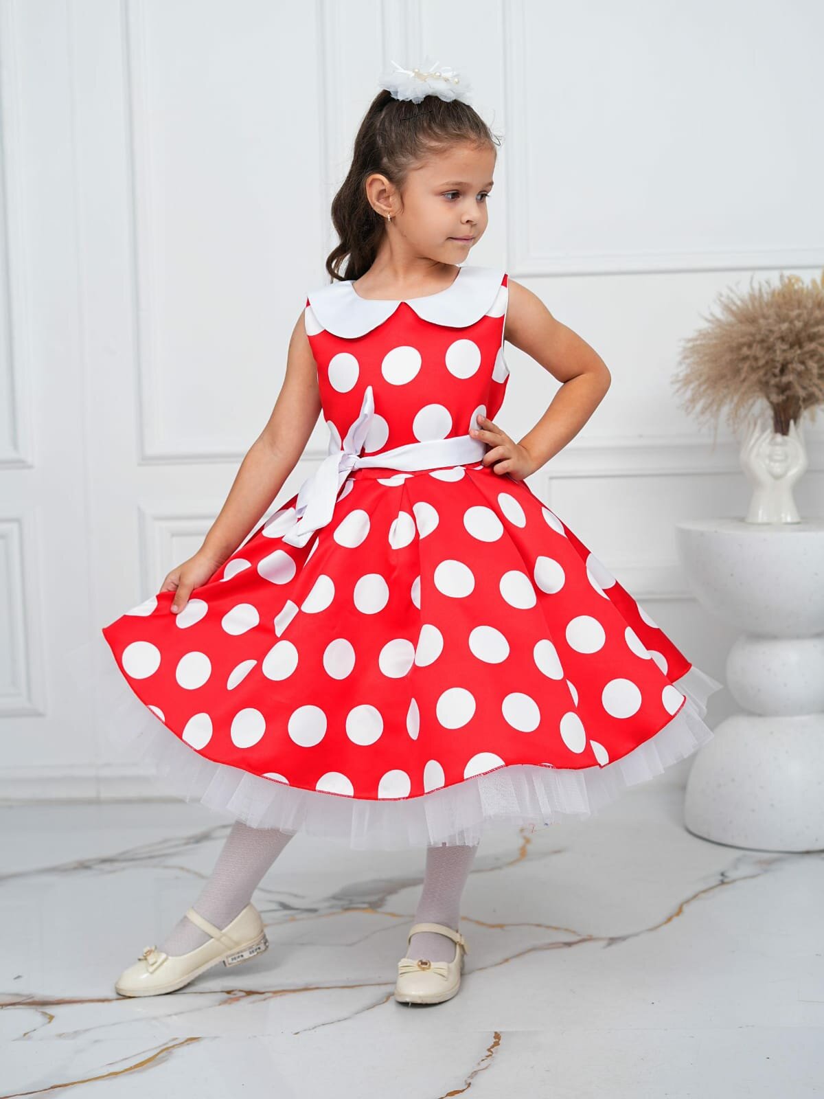 Платье Базовая коллекция. Пышное нарядное платье для девочки