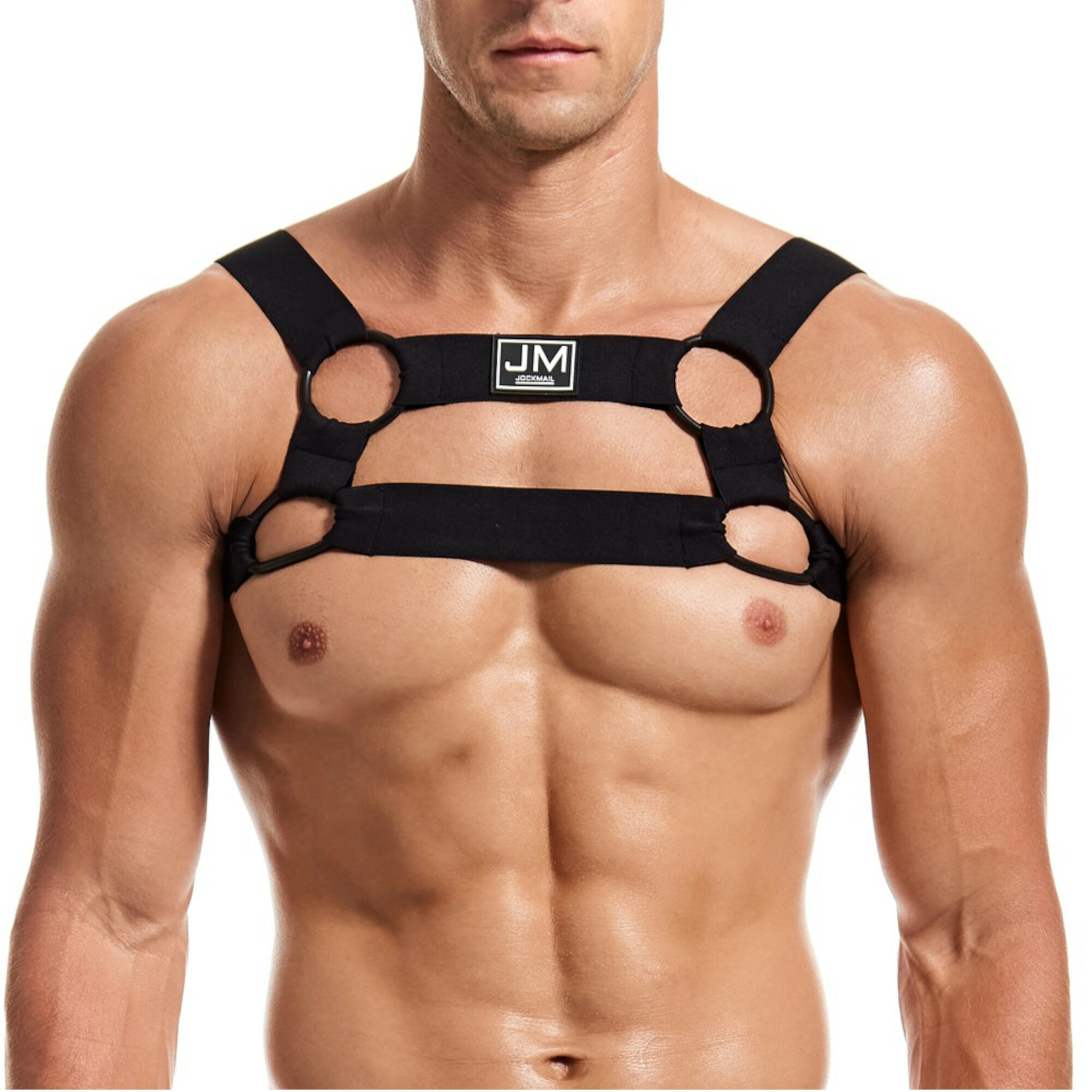 Мужская портупея черная JOCKMAIL JM904-2 L/XL (50-52)