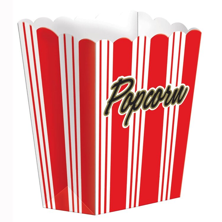 Набор бумажных стаканов КНР Голливуд S, для попкорна, 8 шт