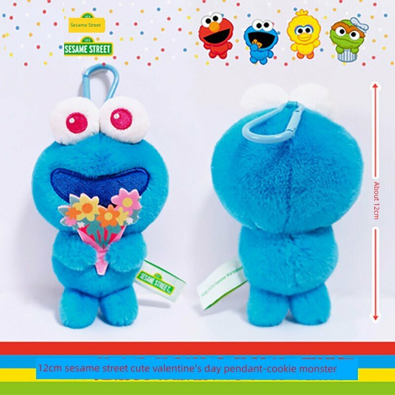 Оригинальный плюшевый брелок Эльмо из «Улицы Сезам», новая модель, желтый, аксессуар для рюкзака «Биг Бирд»,