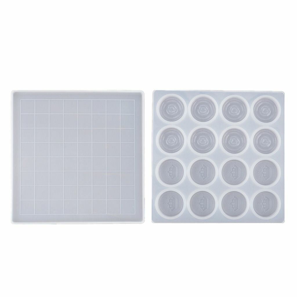 Шахматная доска для международных шашек Mold-C + Шахматные фигуры