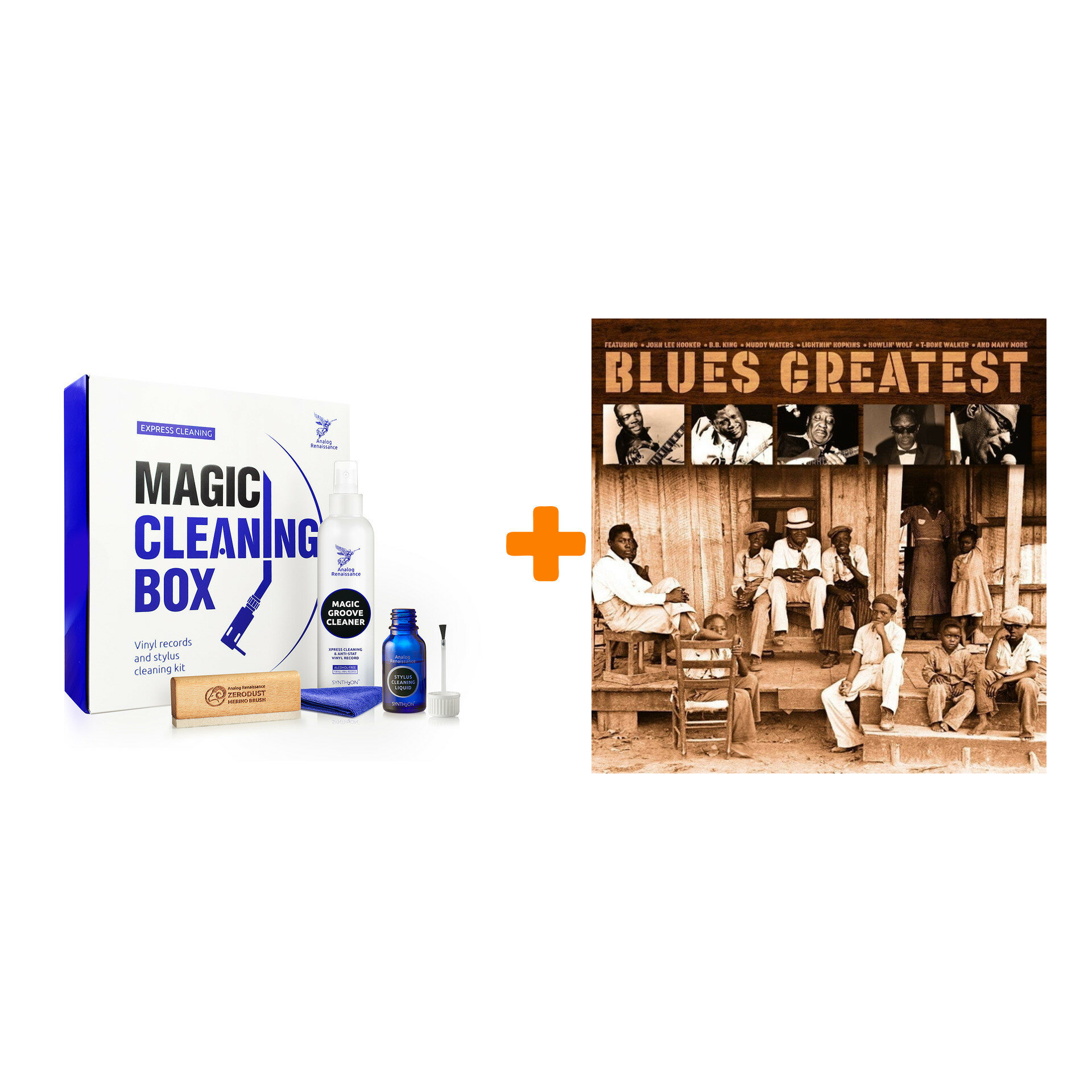V/A Blues Greatest LP + Набор по уходу за винилом Magic Cleaning Box