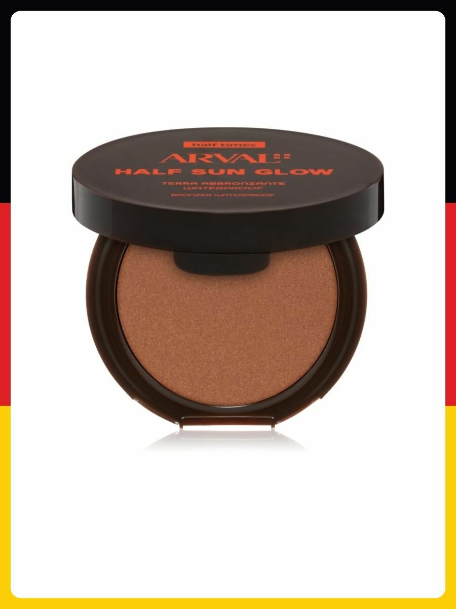 Бронзер ARVAL Half Times Sun Glow Waterproof Bronzer bronzing powder, 8 г