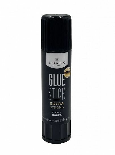 Клей-карандаш Lorex "PVP EXTRA", универсальный, без дозатора, 15 гр