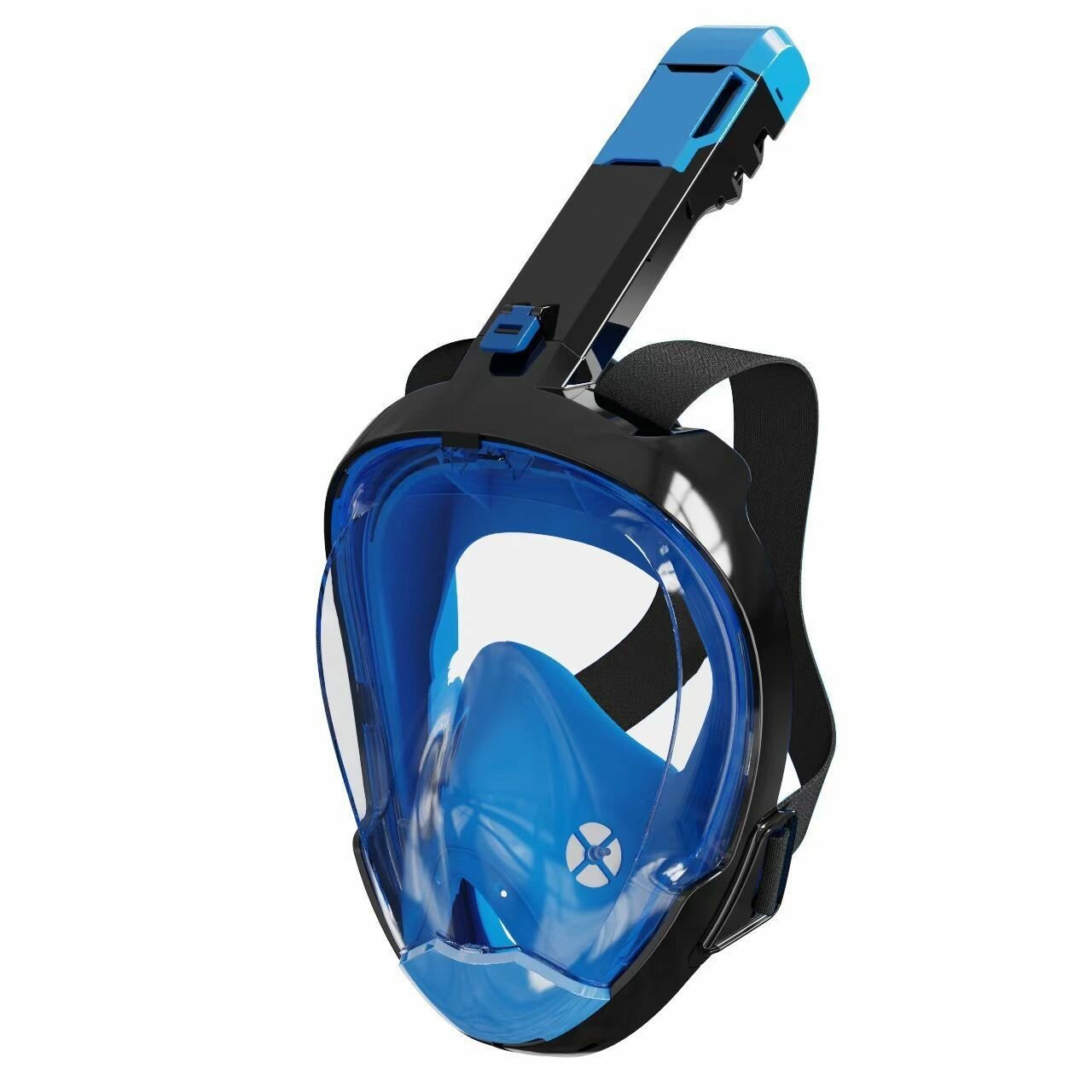 Маска полнолицевая L/XL синяя для снорклинга GIDROMANIA