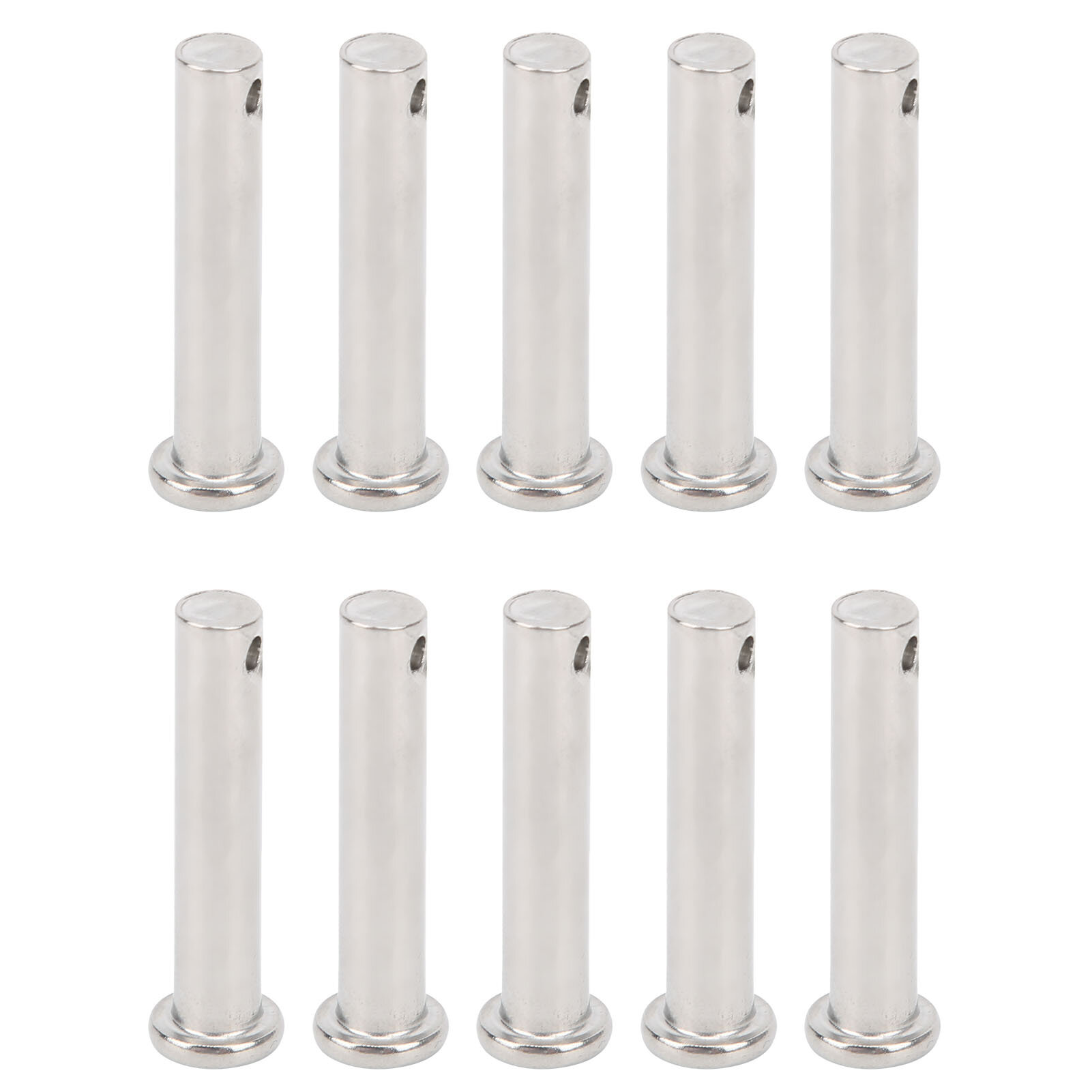 10 шт круглые штифты с плоской головкой из нержавеющей стали 304, фиксирующие линейные движущиеся детали M8x40 мм