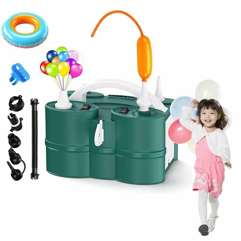 Электрический Воздушный Насос 5 Насадок И Вакуумная Система