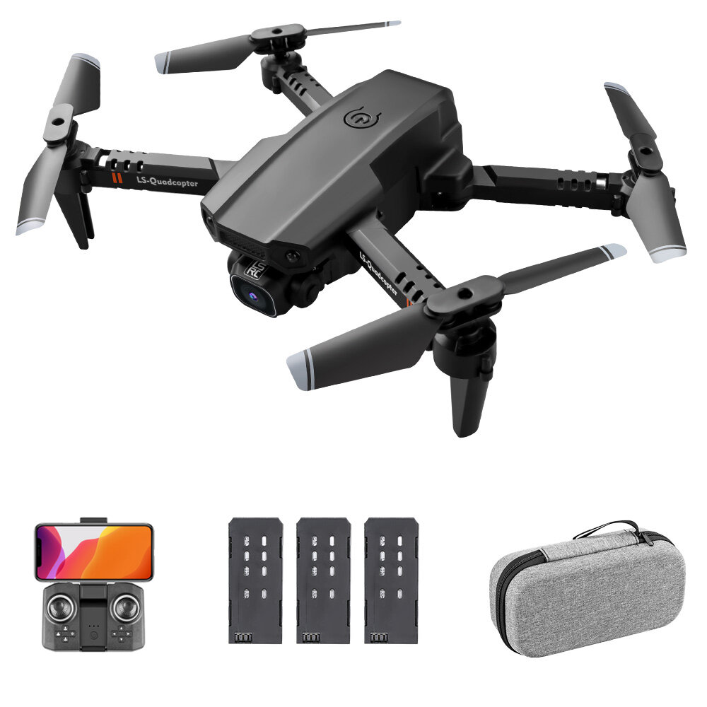 Беспилотник RC LS-XT6 с камерой 1080P, трекинг полета, датчик гравитации, фото и видео по жесту, удержание высоты, беспилотный режим, для взрослых и детей, время полета 12 мин, разрешение фото/видео 1080*1920, максимальное расстояние передачи изображения