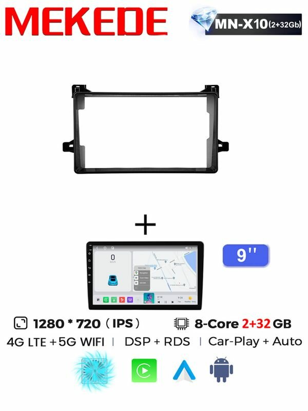 Магнитола 9" Mekede MN X10 Pro 2/32 Gb Toyota Prius XW50 2015-2020 carplay