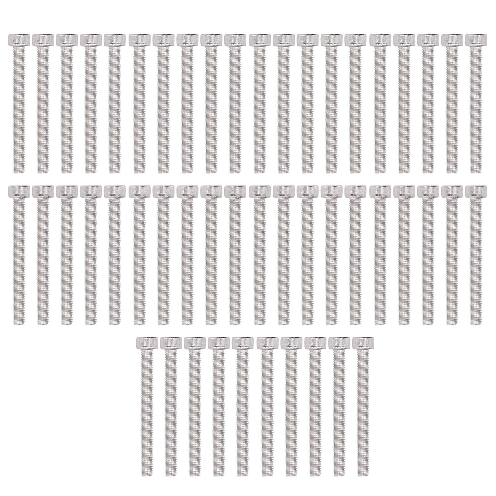 50 винтов с шестигранной головкой и полукруглой головкой из оцинкованной стали M4 для крепления пресс-форм деталей машин 2800-0004-0035