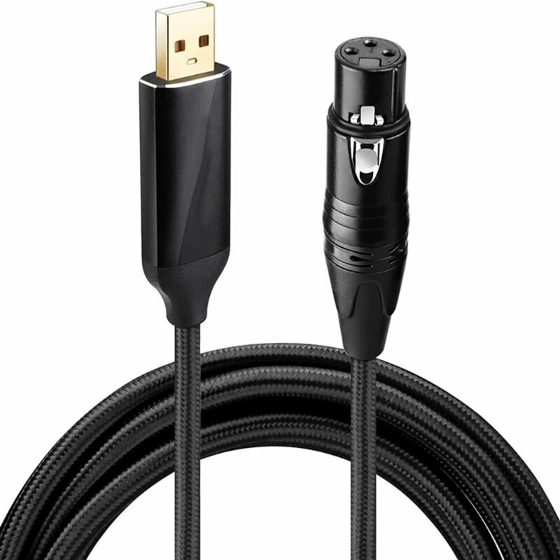 Женский аудиокабель USB-XLR для записи электронного органа и электрогитары-1 м