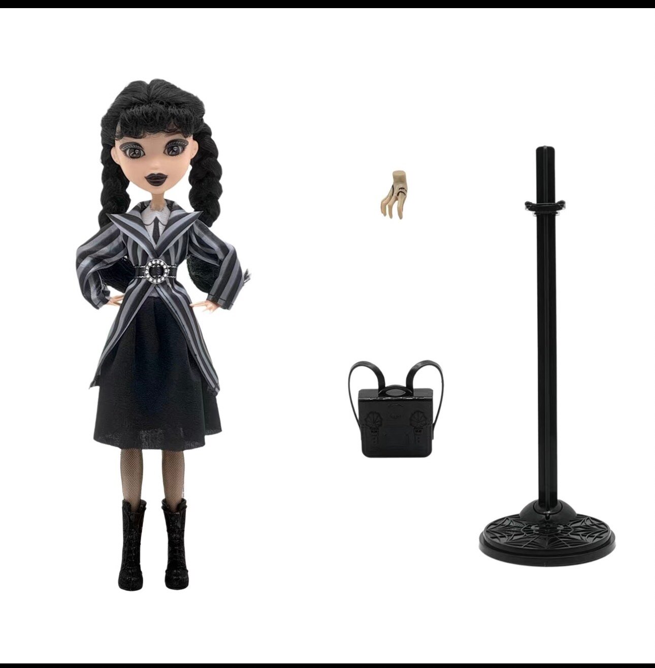 Коллекционная кукла Monster High Уэнсдэй Wednesday Netflix Wednesday Addams doll в форме Nevermore Academy