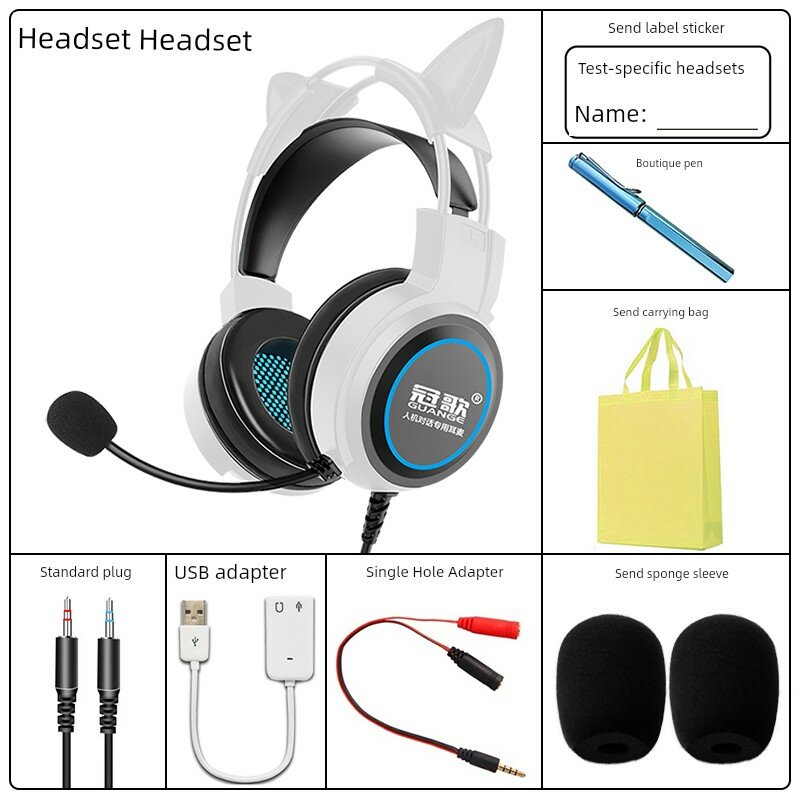 Наушники для прослушивания на английском языке с двойным разъемом 3,5 мм для записи, подготовки к экзаменам в средней