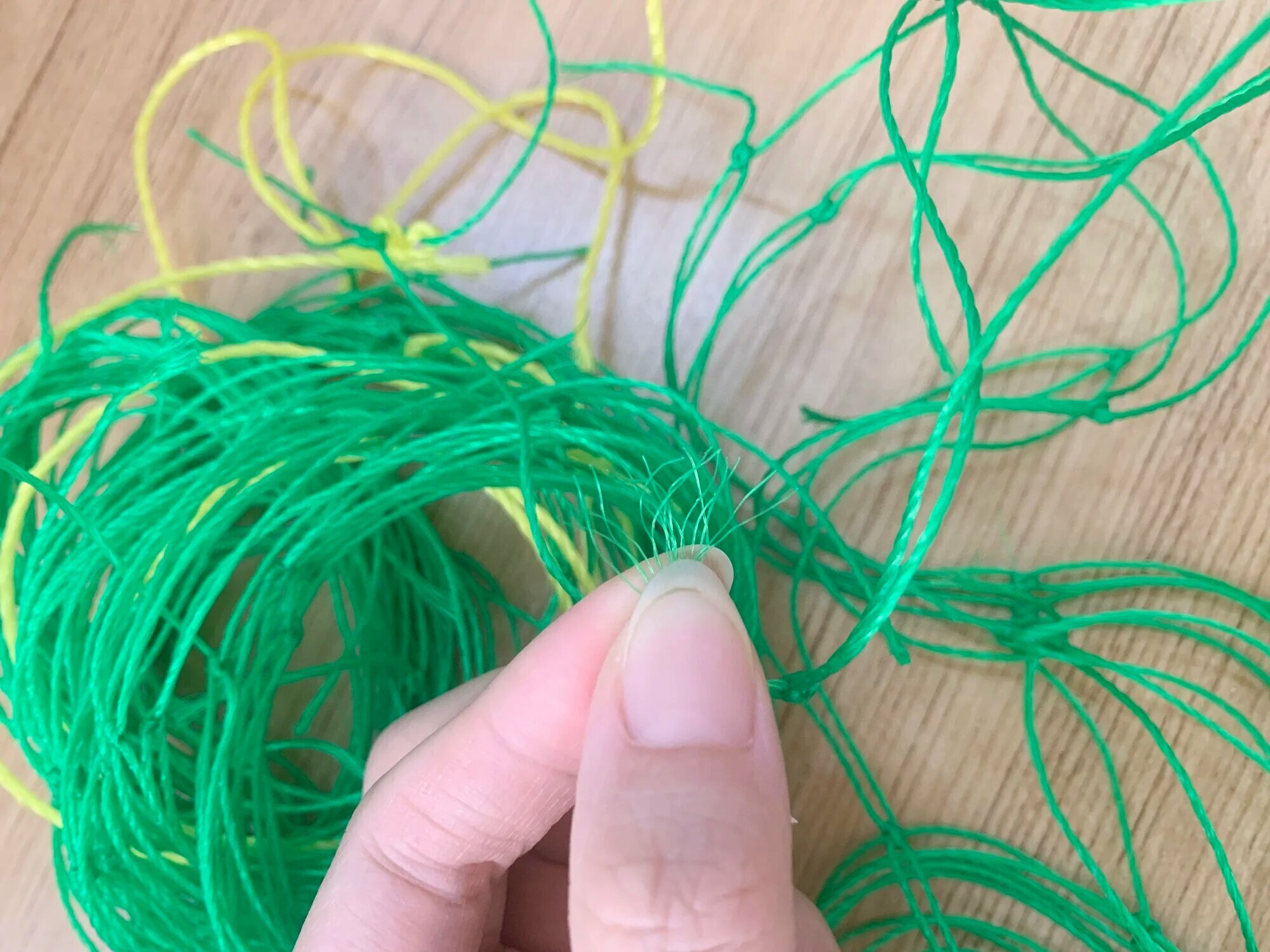 Зеленая нейлоновая садовая сетка для растений 1.8x2.7M