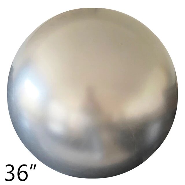 Большие 18-дюймовые и 36-дюймовые латексные металлические круглые шары для украшения свадеб, дней рождения, оптовая продажа золотых, серебряных, синих и хромированных шаров.