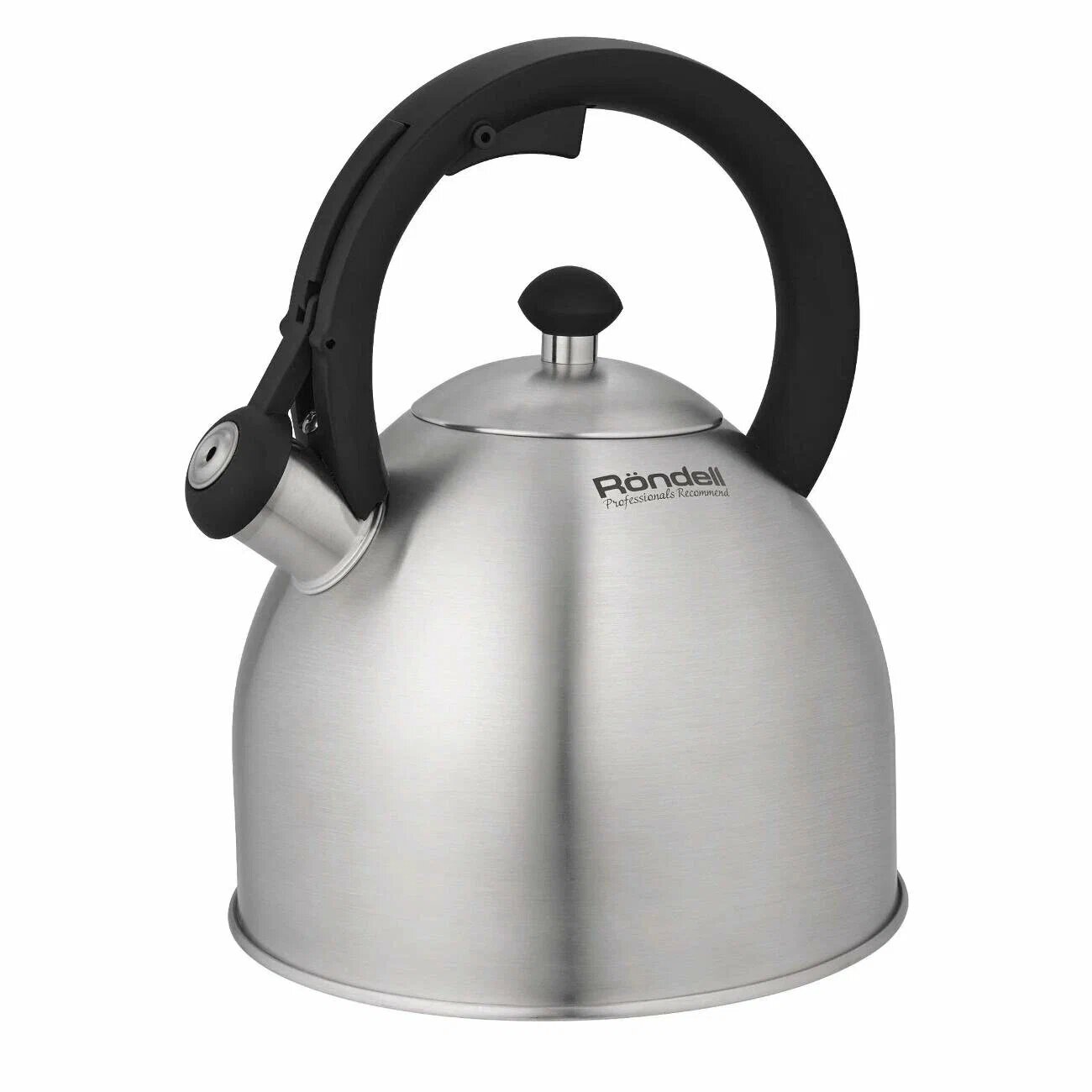 Чайник Rondell Cassia RDS-1297, нержавеющая сталь, серебристый, 3 л, со свистком