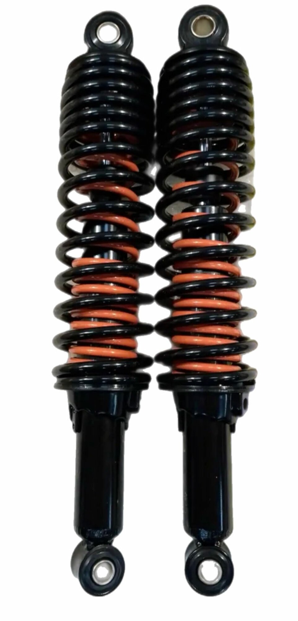 Амортизатор задний мопеды Альфа двойная пружина, усиленный (пара)