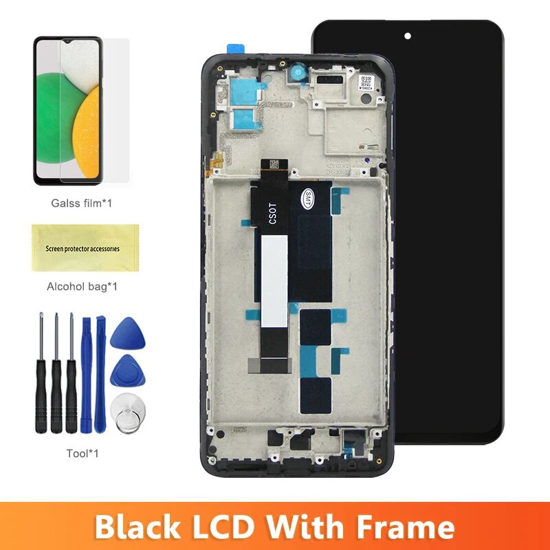 6,6 "протестированный AMOLED экран Poco X3 GT, для Xiaomi Poco X3 GT 21061110AG, Black With Frame