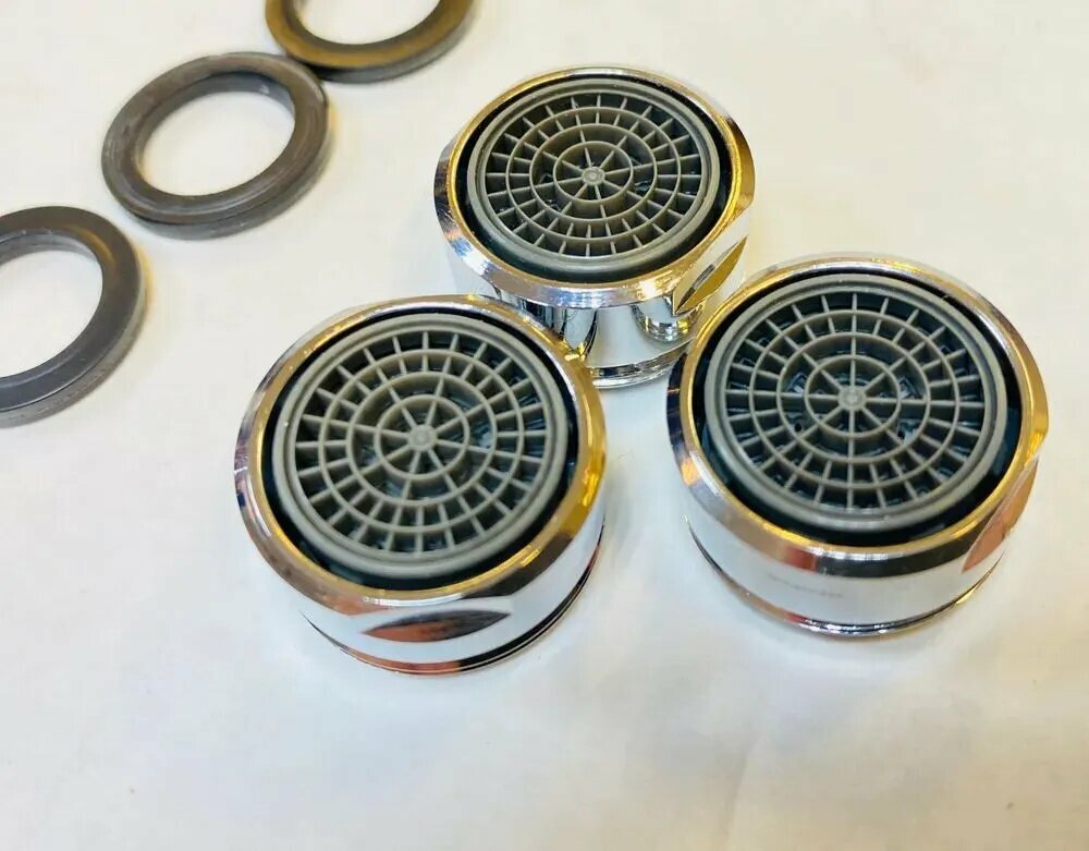 Аэратор для смесителя Neoperl Perlator Германия M24x1 хром, вставка с корпусом, 3 шт