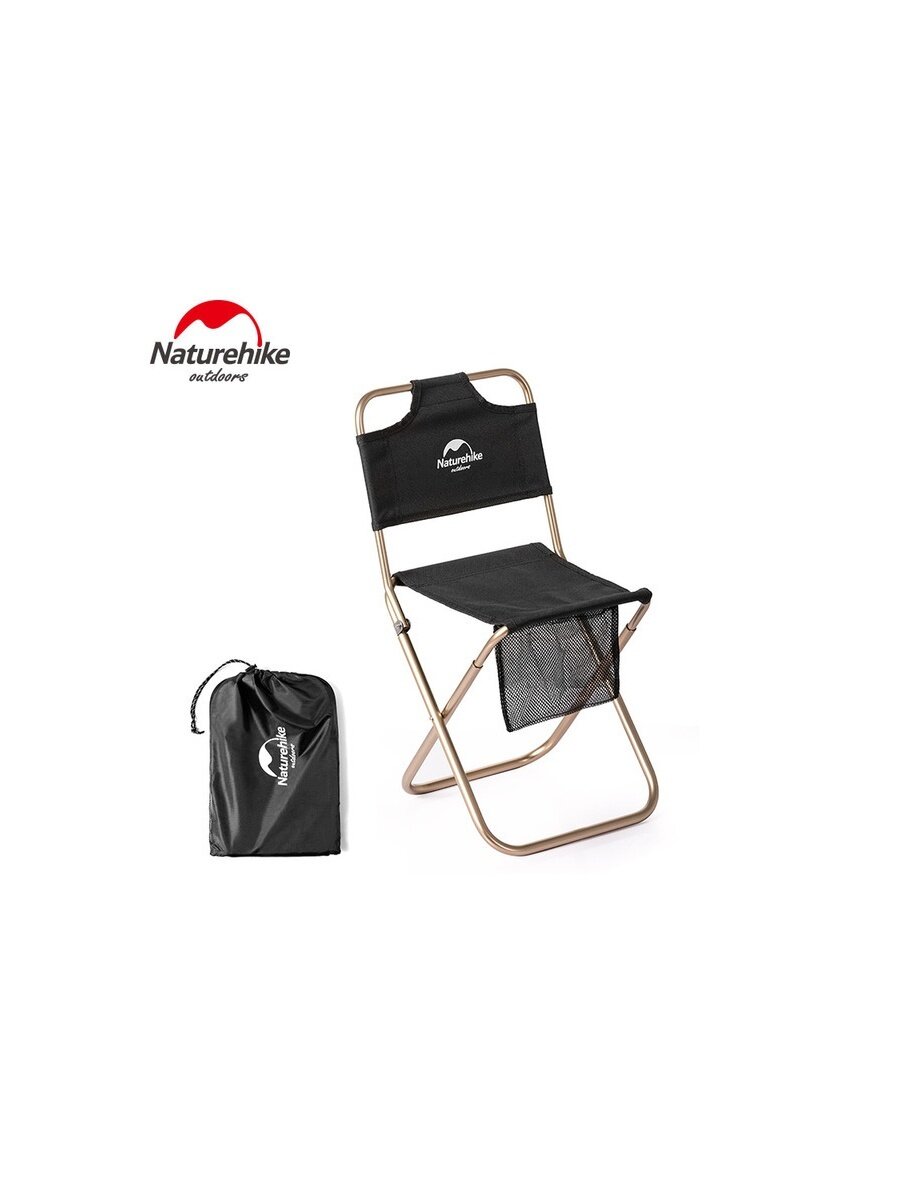 Кресло туристическое Naturehike MZ01, складное, черное